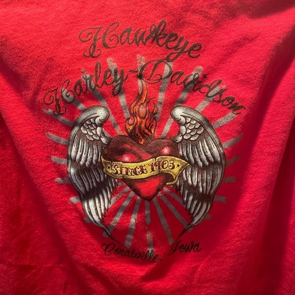 Harley-Davidson | Tops | Nwot Ruby Red Harley Davidson Razor Back Tank ...